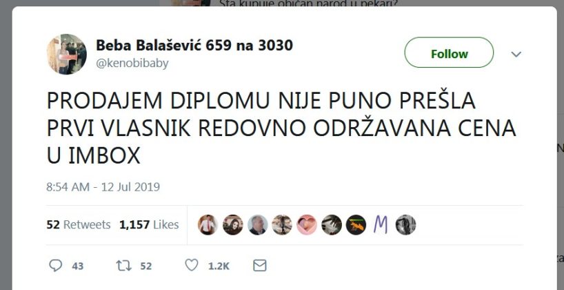 Beba Balašević prodaje diplome?! - Zicer.org